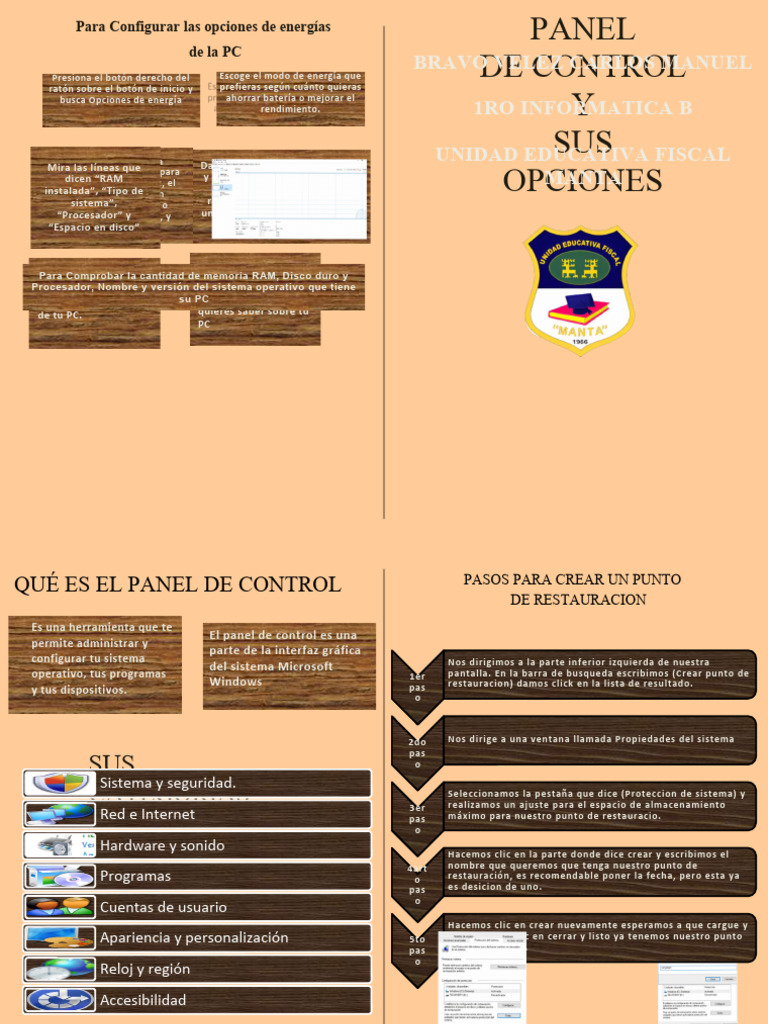 Panel de Control y Sus Partes | Descargar gratis PDF | Ventana ...
