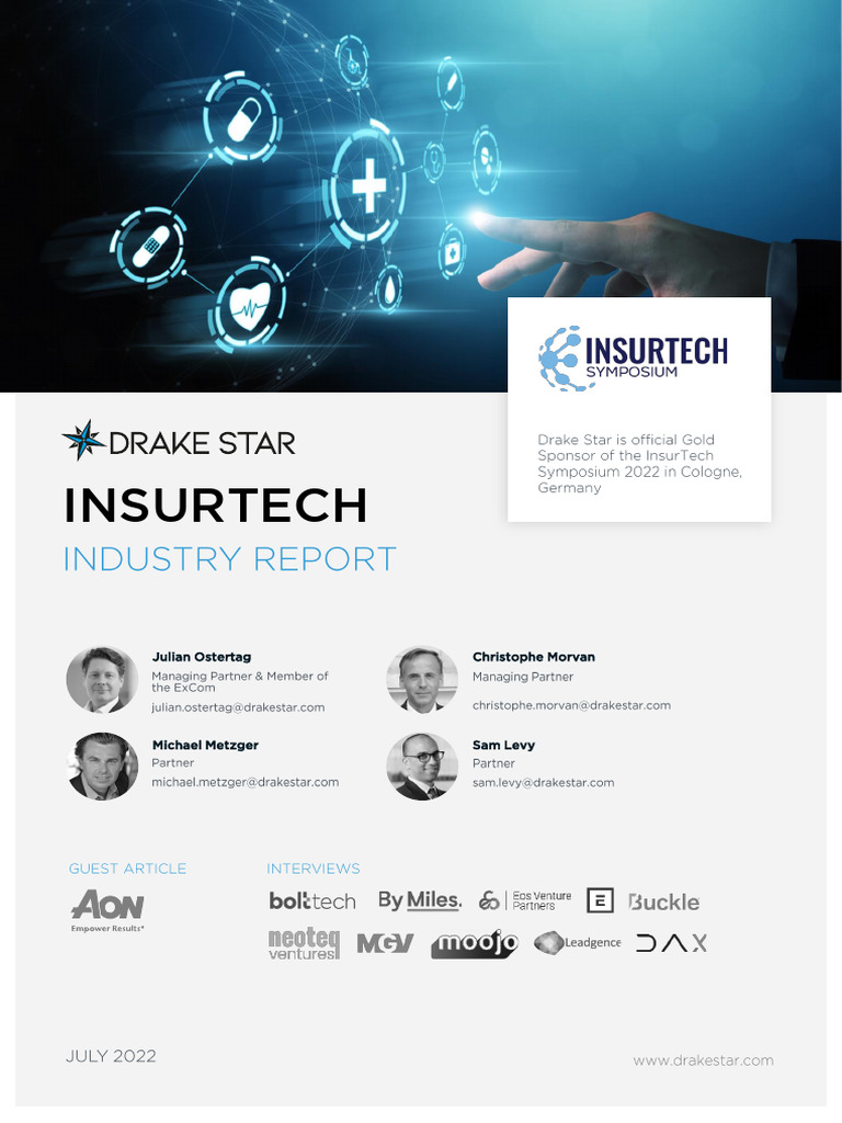 Global InsurTech Industry Report 2022 | PDF | Insurance | Analytics