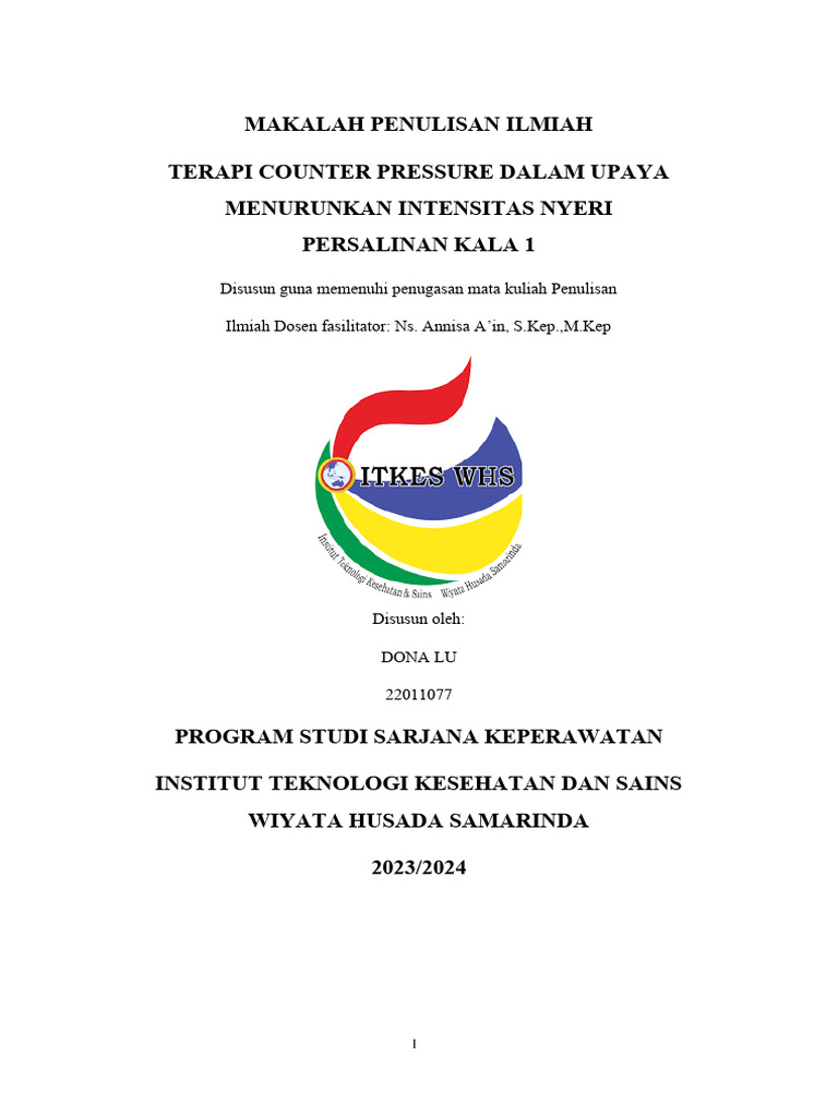 Terapi Counter Pressure untuk Nyeri Persalinan | PDF | Pengembangan Diri