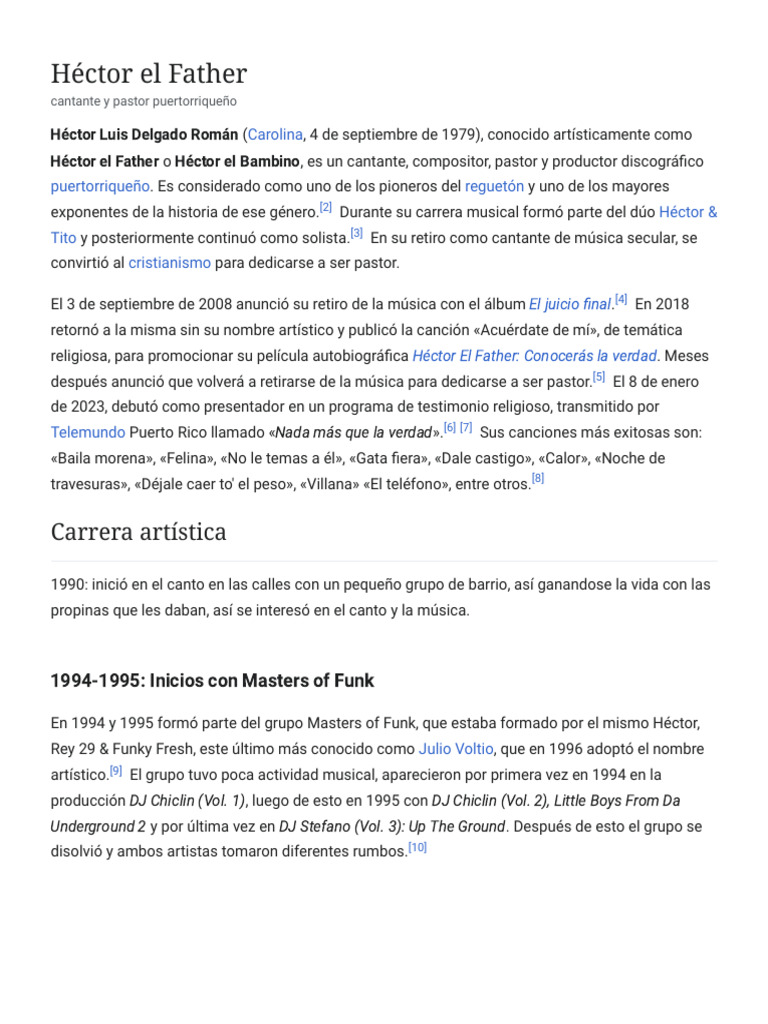 Héctor El Father - Wikipedia, La Enciclopedia Libre | PDF | Musica en ...