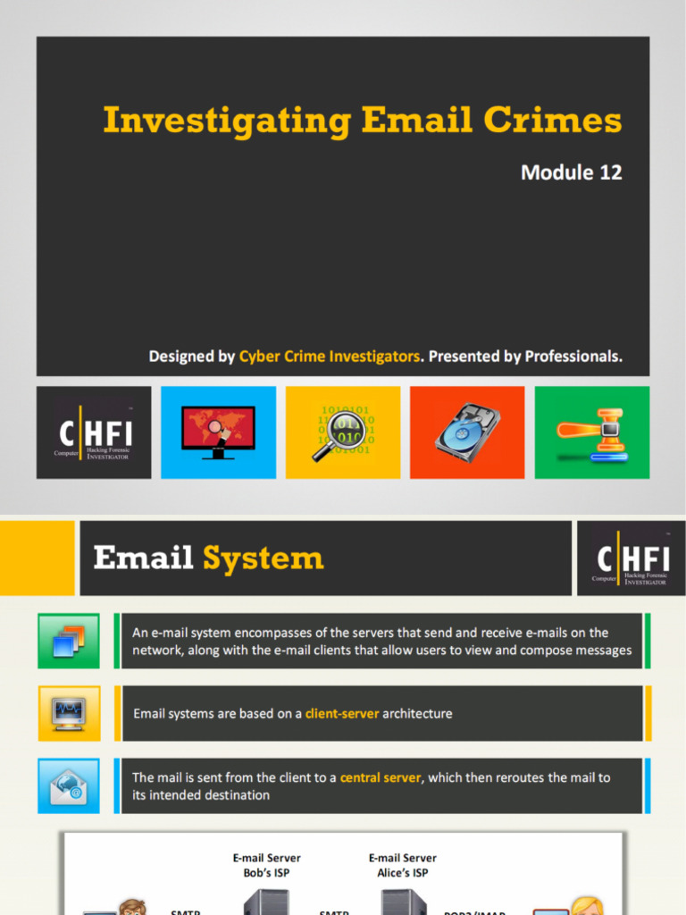 Module 12 Investigating Email Crimes | PDF