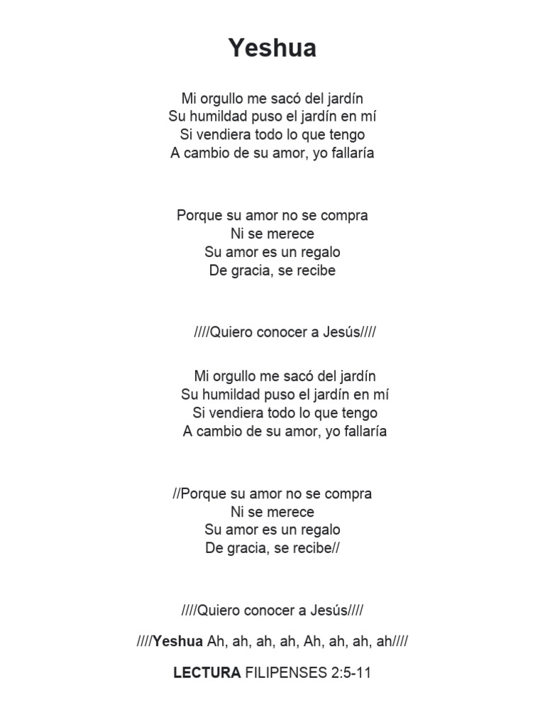 Yeshua: Mi Amado es el Más Bello | PDF