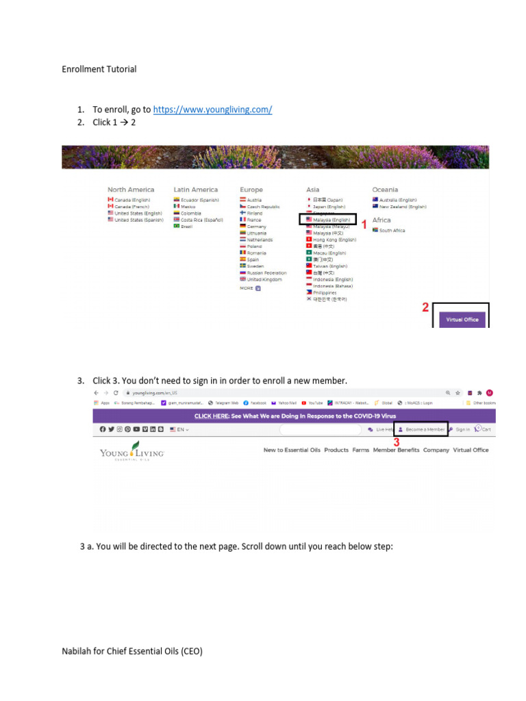 Enrollment Tutorial Pdf Computing