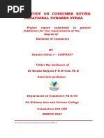 B.Com Final Year Project Report Guide | PDF | Written Communication