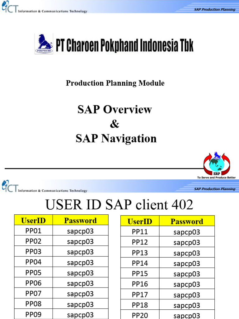 SAP Overview & SAP Navigation Template v1.1 | PDF | Sap Se