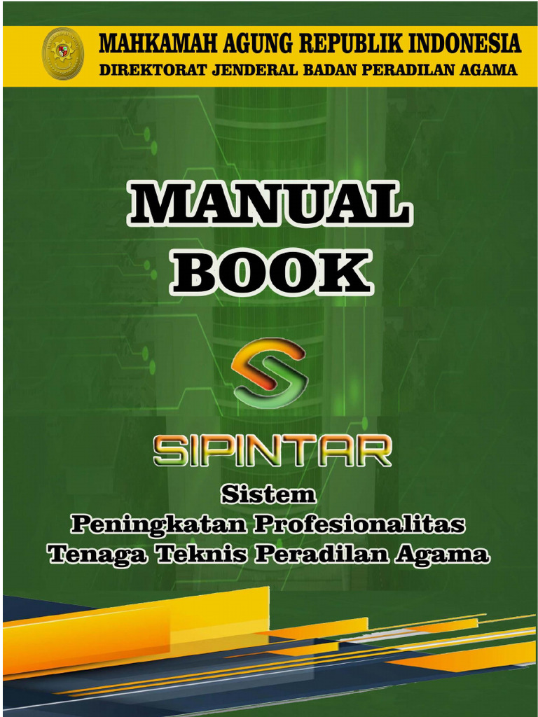 Manual Book Aplikasi SIPINTAR | PDF | Teknologi & Rekayasa