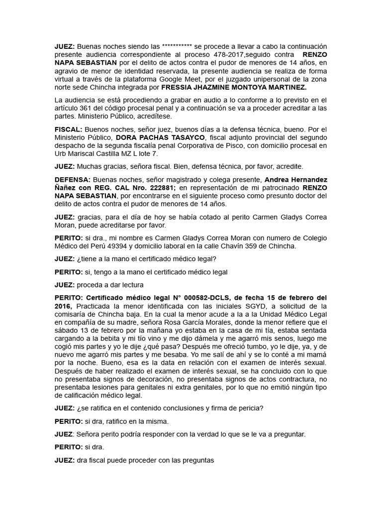 Perito Y Documentales Pdf Fiscal Justicia