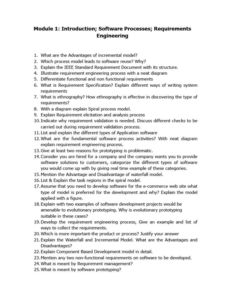 SE Question Bank | PDF | Agile Software Development | Class (Computer Programming)