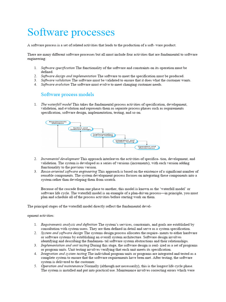 Software Processes (SE) | Download Free PDF | Software Development Process | System
