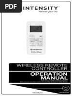 Manual Instructiuni Telecomanda AC VORTEX | PDF