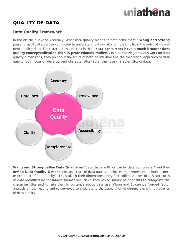 7 Quality of Data | PDF | Data Quality | Data