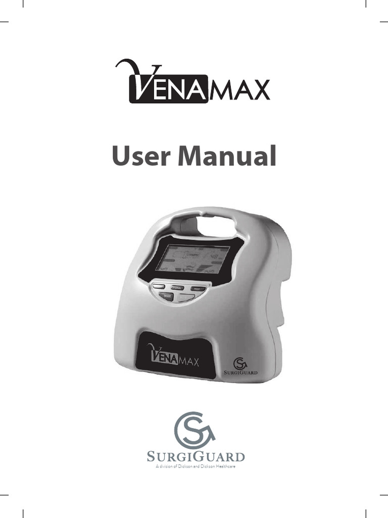 Venamax SQS Operation Manual | PDF | Electromagnetic Interference | Vein