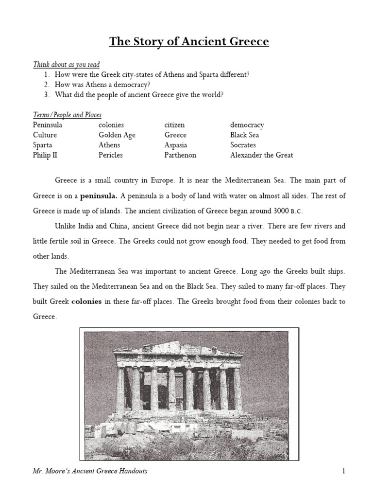 Ancient Greece Handouts | PDF | Achaemenid Empire | Greco Persian Wars