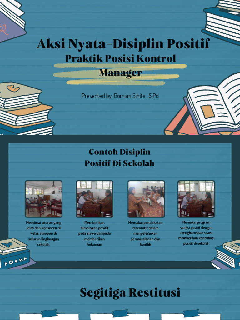 Aksi Nyata Disiplin Positif Romian Sihite, S.PD | PDF