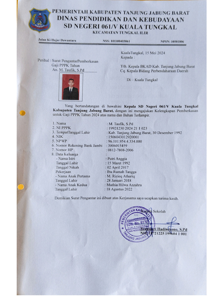 M. TAUFIK, S. PD (TENAGA PENDIDIK) | PDF