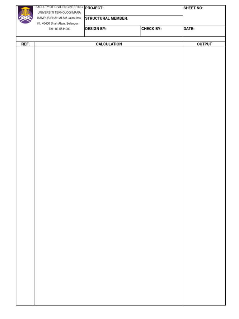 Design Sheet Latest | PDF