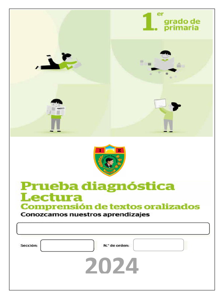 Evaluación de Diagnóstico - PRIMER GRADO | PDF