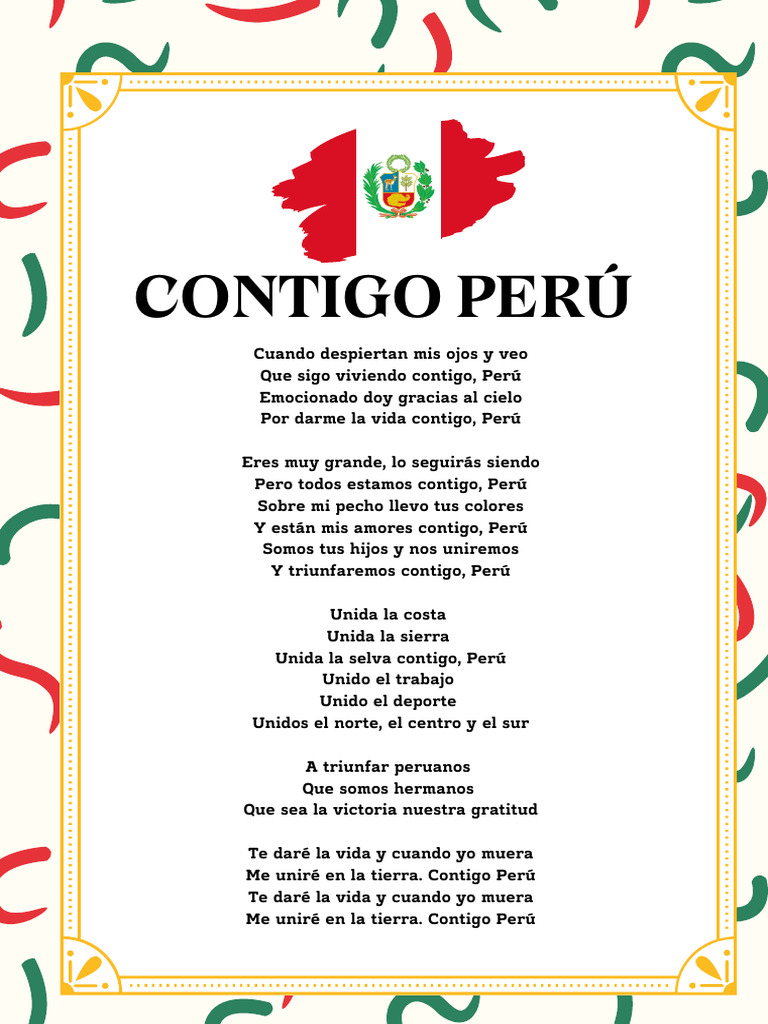Contigo Peru Letra | PDF