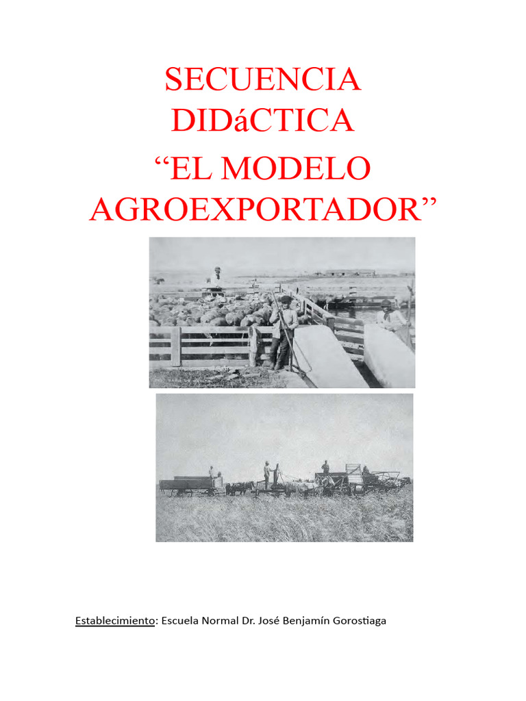 Secuencia Didactica El Modelo Agroexportador | PDF | Buenos Aires ...