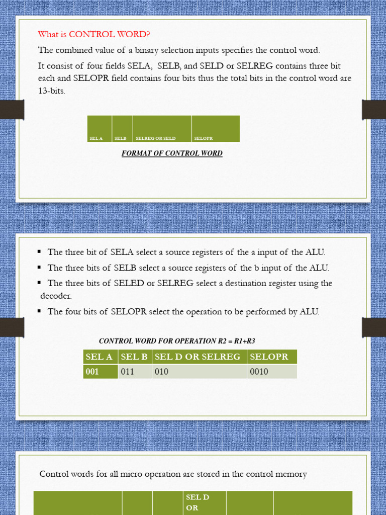 2control Word | PDF | Pointer (Computer Programming) | Central Processing Unit