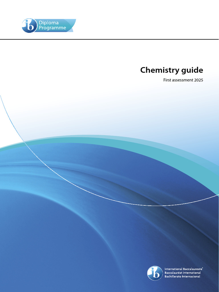 IB Chemistry Syllabus 2025 | PDF | Science | Teaching Method