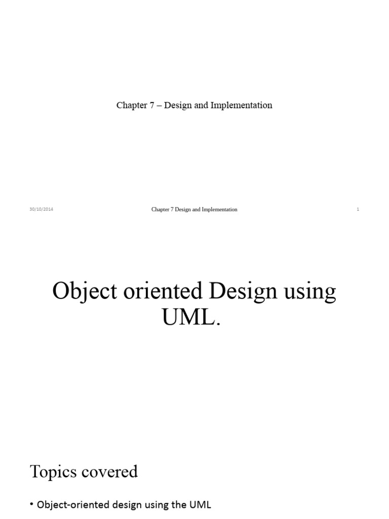Ch7 Design And Implementation Object Oriented Design Using Uml Pdf System Class Computer