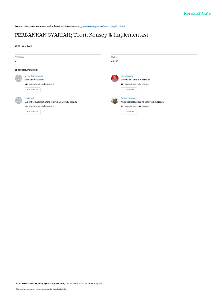 Dummy Ebook PerbankanSyariahTeoriKonsepImplementasi Organized | PDF