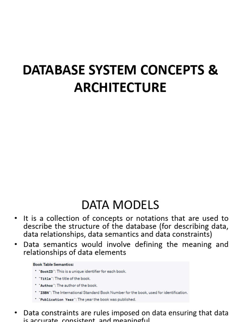 DBMS Chapter 2 | PDF | Data Model | Databases DBMS Chapter 2 | PDF | Data Model | Databases