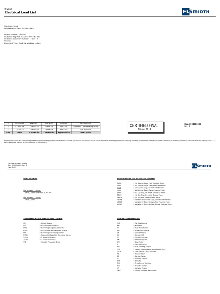 FLS Da 298200 07 Il 001 - 0 | PDF | Power Engineering | Electrical ...