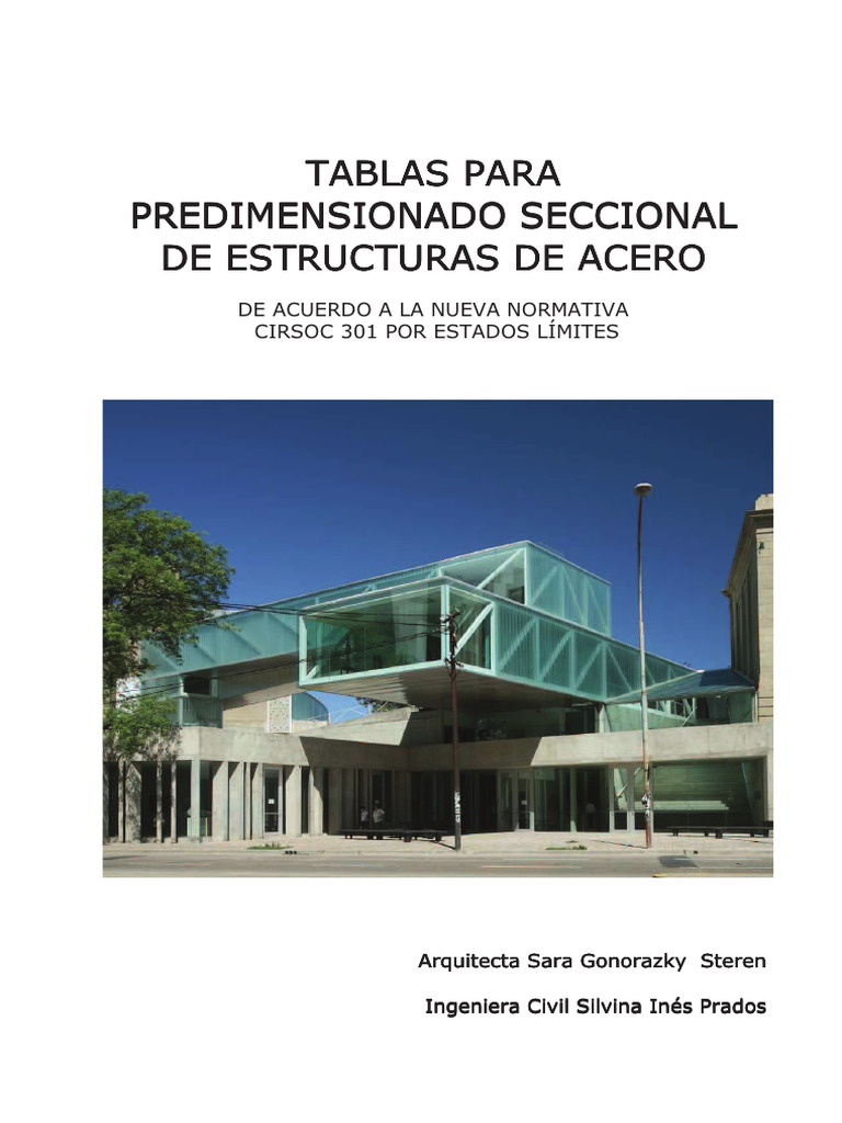 Tablas para El Predimensionado Seccional de Estructuras de Acero | Descargar gratis PDF ...