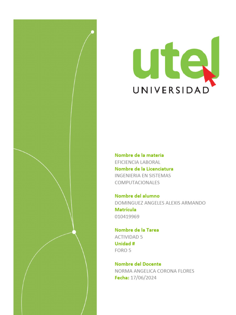 Eficiencia Laboral s5 t5 | PDF | Business