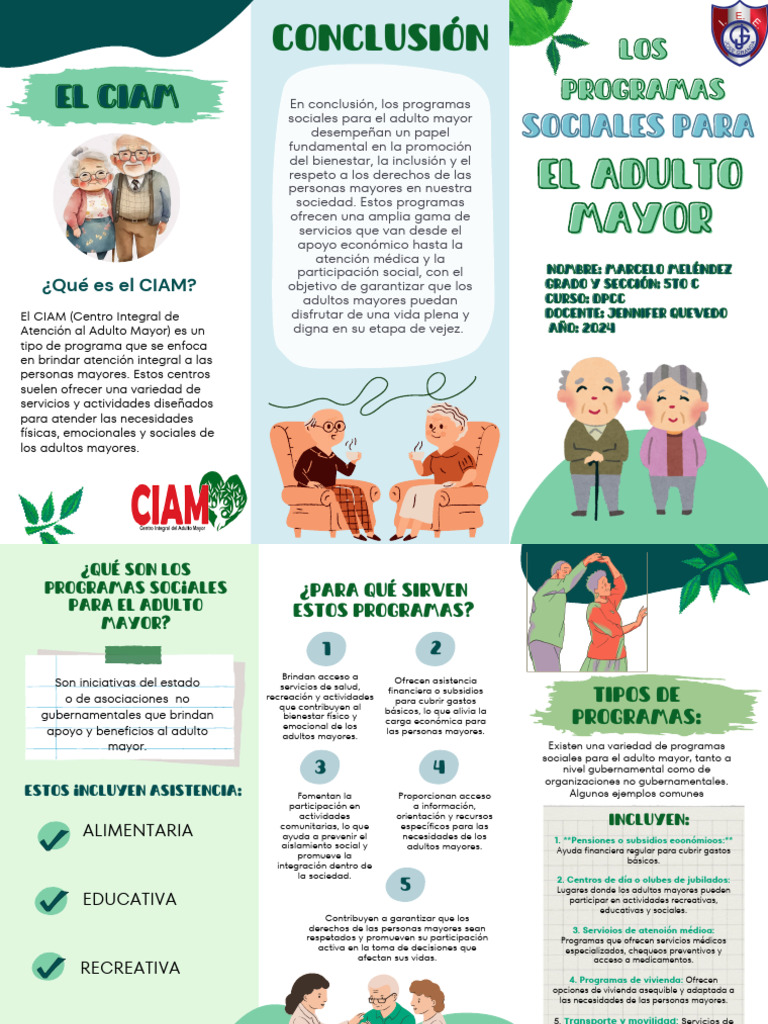 Tríptico Informativo Del Día Mundial de La Educación Ambiental Ilustrado Verde (Trípticos) | PDF ...