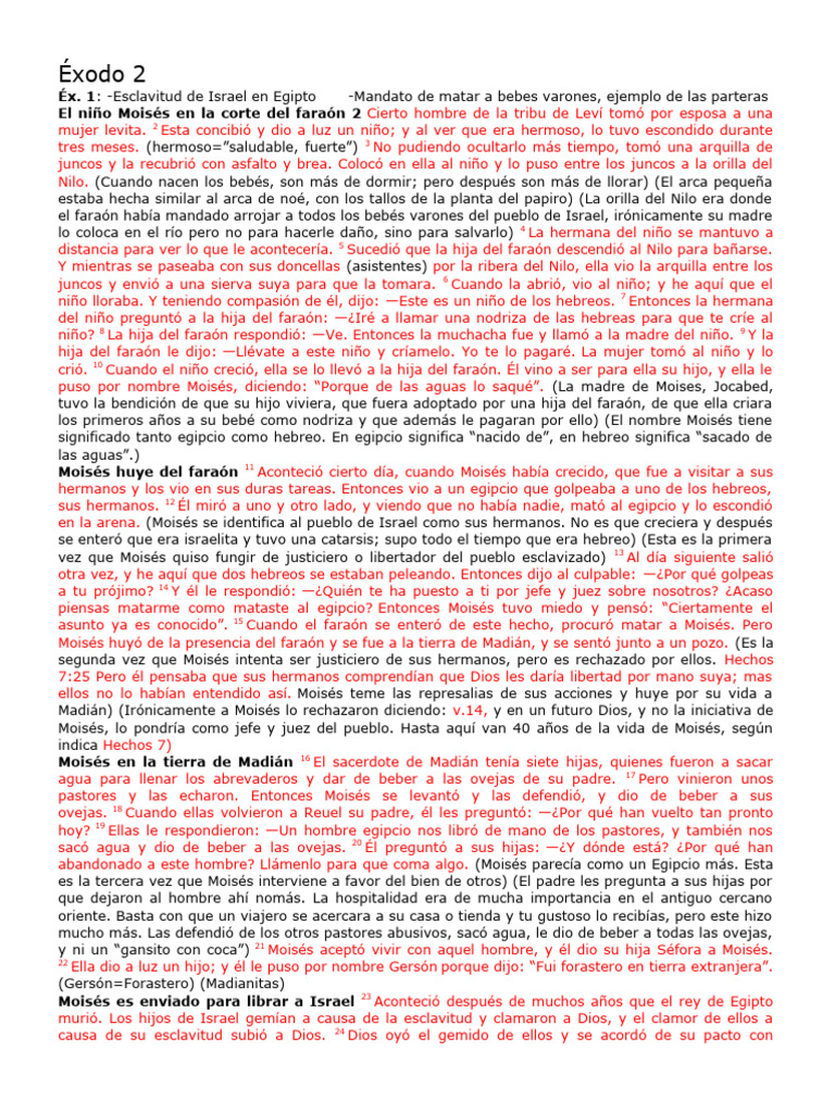 Éxodo 2 | Descargar gratis PDF | Moisés | Cristo (título)