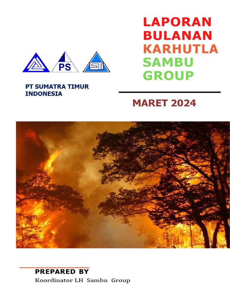 Laporan Karhutla Bulan Maret 2024 | PDF