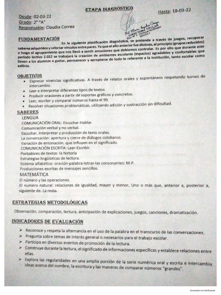 Etapa Diagnóstico Pdf