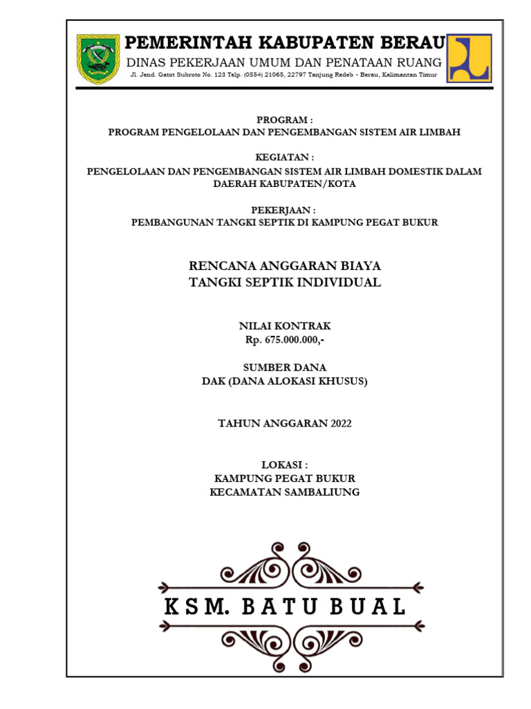 Rab KSM Kampung Pegat Bukur Dak 2022 | PDF