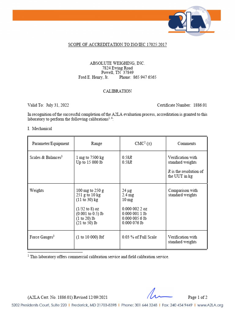 R Is The Resolution of | PDF | Calibration | Weight