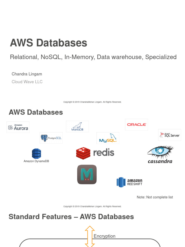 AWS+Database Distribution ML | Download Free PDF | Databases | Computer ...