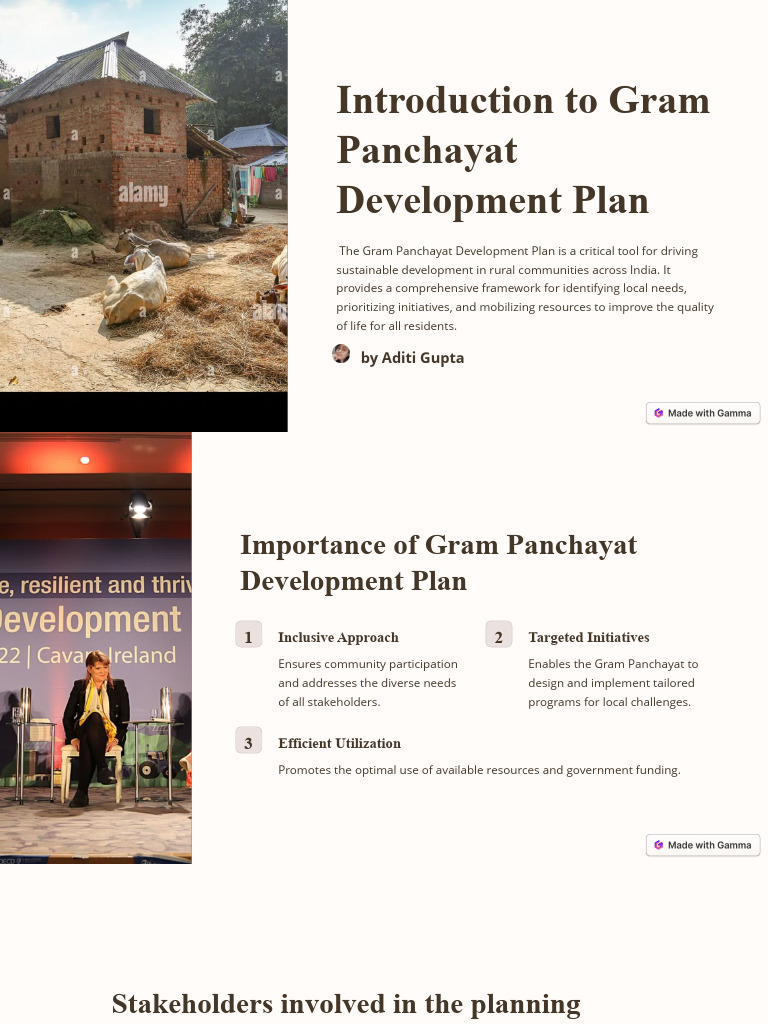 Gram Panchayat Development Plan Guide | PDF | Infrastructure | Evaluation