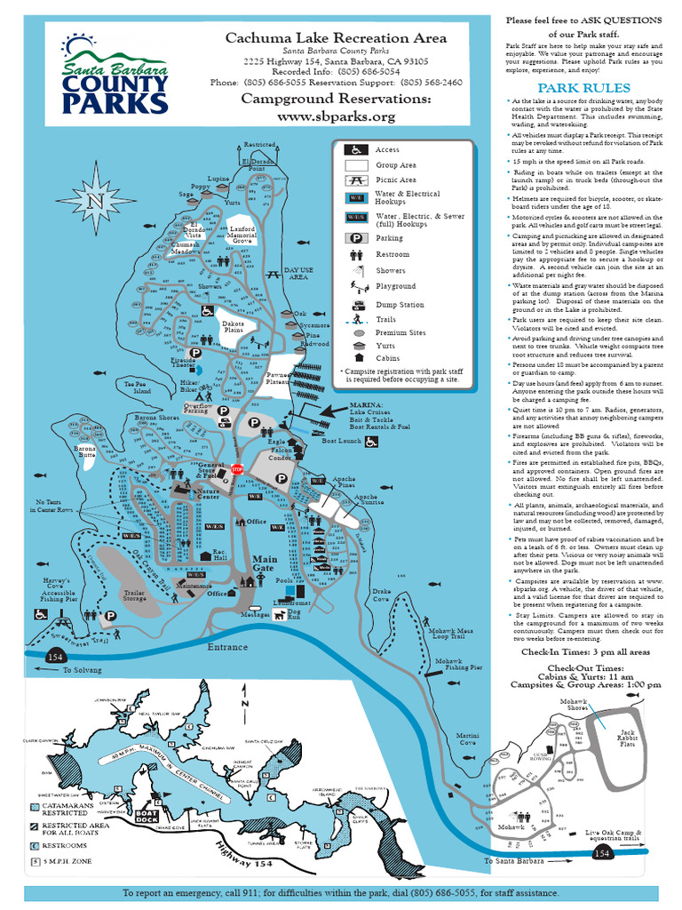 Cachuma Lake Campground Map Guide | PDF | Campsite