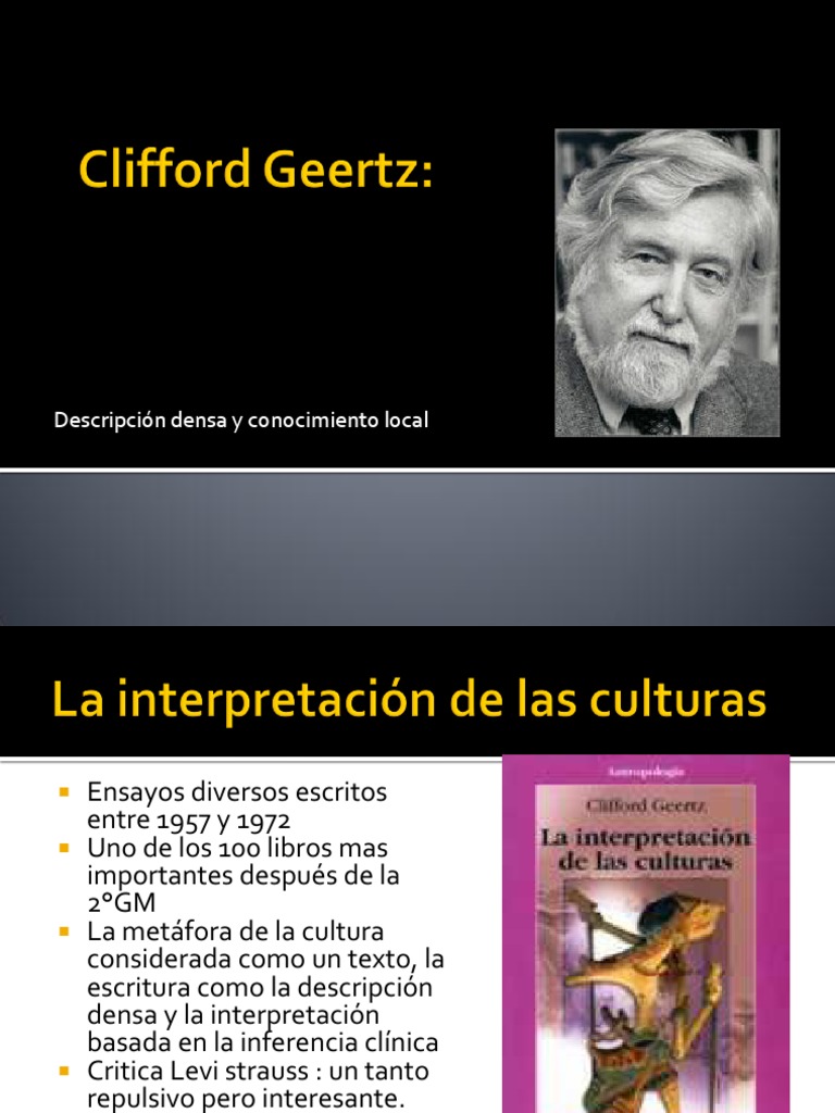 Clifford Geertz | Antropología | Etnografía