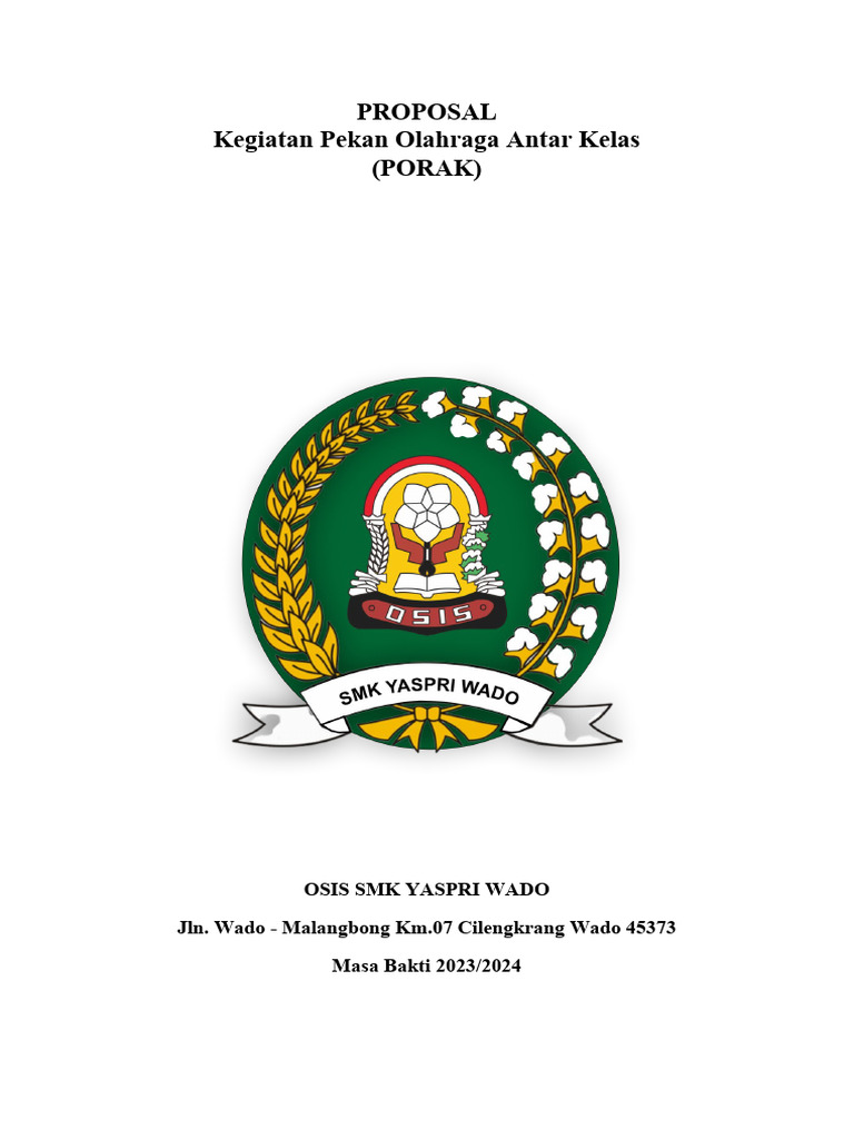 PROPOSAL | PDF | Perjalanan