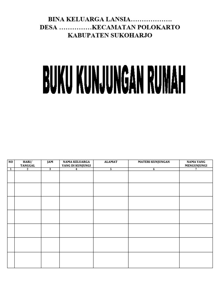 Buku Adm BKL | PDF
