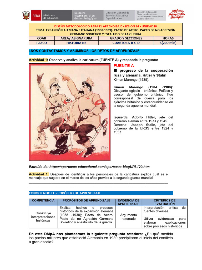 DMpA 14 4TO HISTORIA. | PDF | Alemania nazi | Adolf Hitler