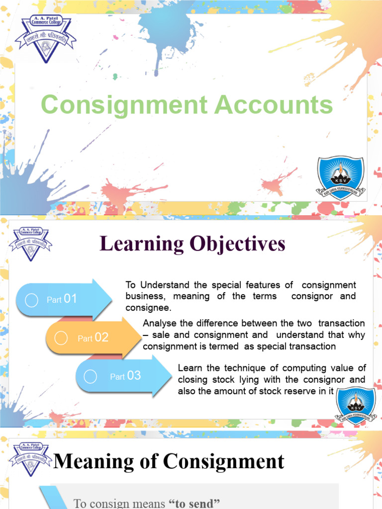 Consignment Accounts | PDF | Private Law | Business