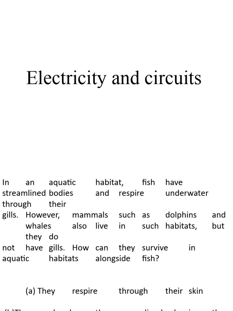 Electricity and Circuits - WPS Office | PDF | Electric Current | Switch