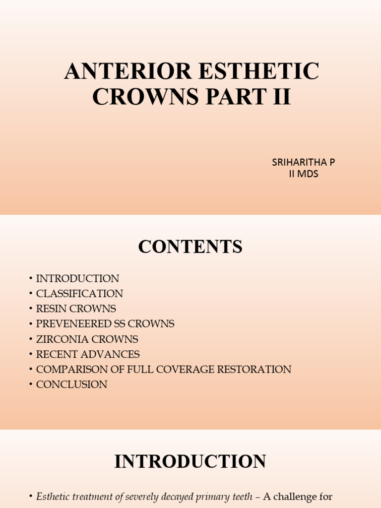 Crowns 2 | PDF | Human Tooth | Materials