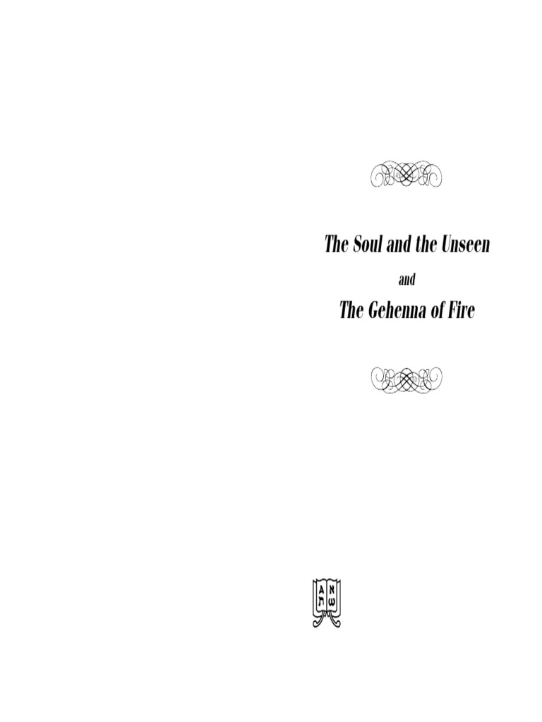 What Is Soul, and Gehenna of Fire (Sequential) | PDF | Religious Belief ...