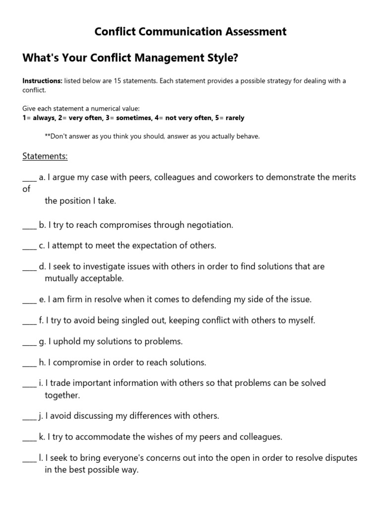 4 Animal Communication Conflict Style | PDF | Conflict Resolution ...