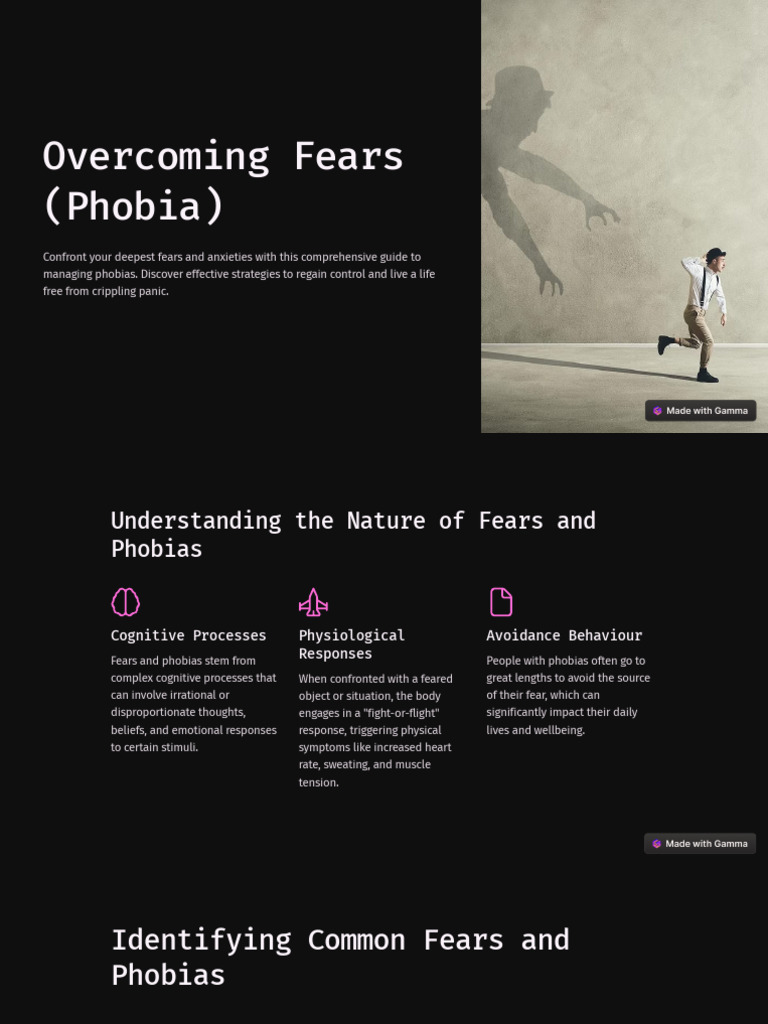 Overcoming Fears Phobia | PDF | Phobia | Fear